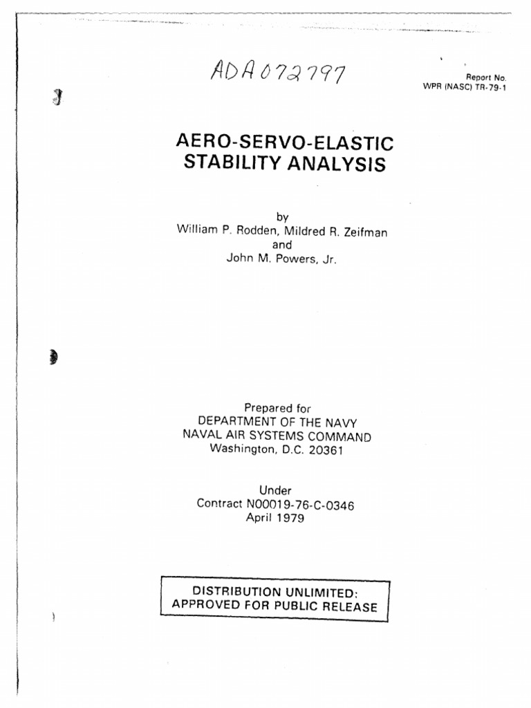 Aero Servo Elastic Stability | PDF | Eigenvalues And Eigenvectors | Matrix (Mathematics)