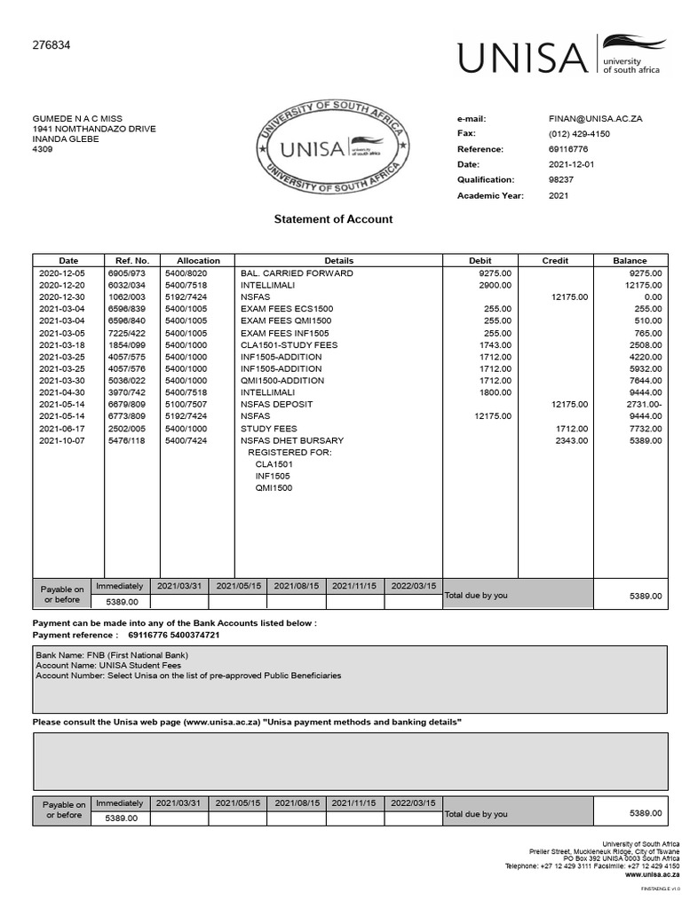 Statement | PDF | Payments | Business