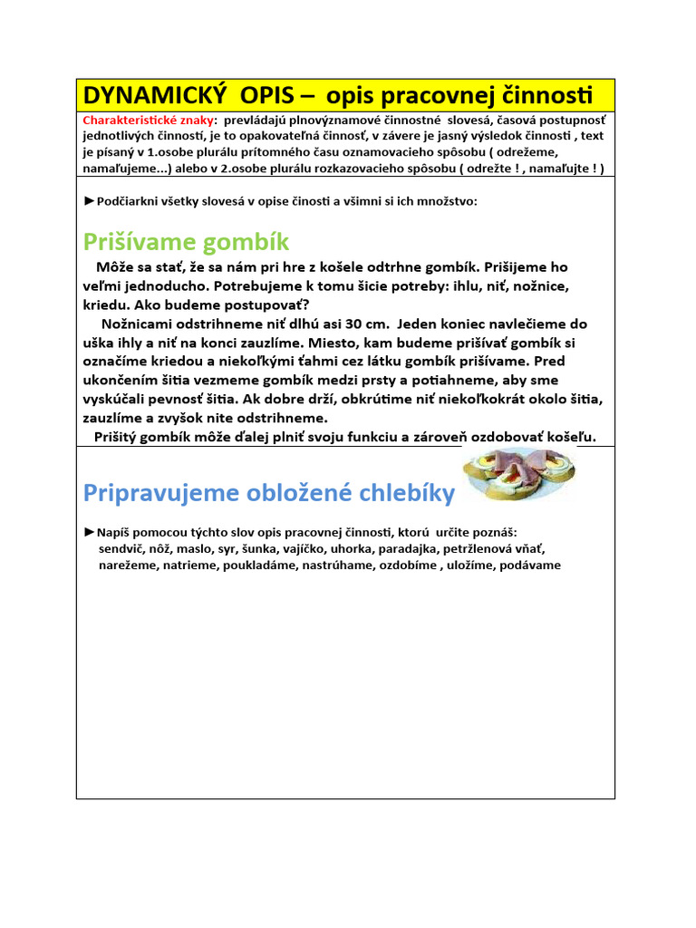 Dynamicky Opis | PDF