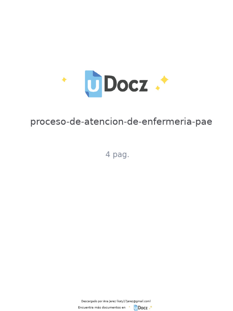 Proceso de Atencion de Enfermeria Pae | PDF | Medicina | Medicina CLINICA