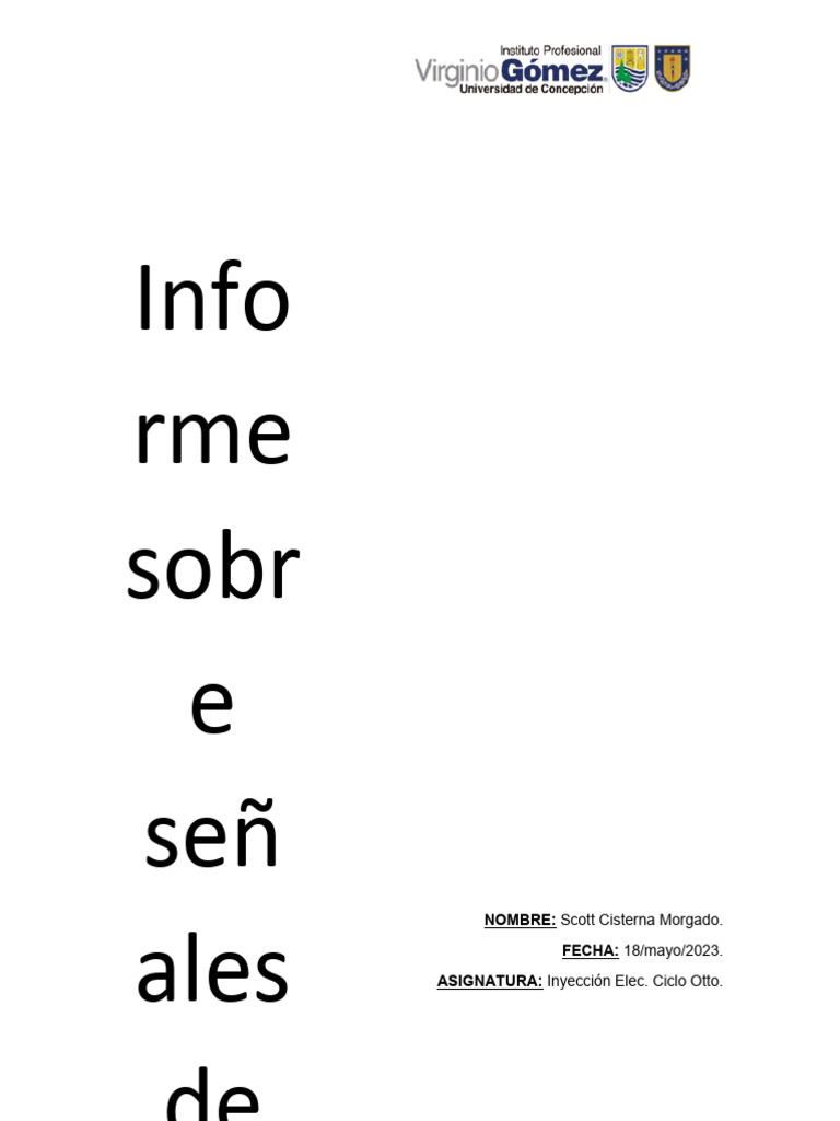 Informe CMP y CKP | PDF | Motor de combustión interna | Máquinas