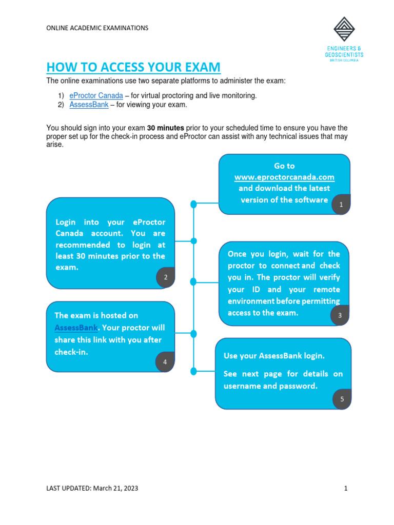 How To Access Your Exam | PDF | Password | Computing