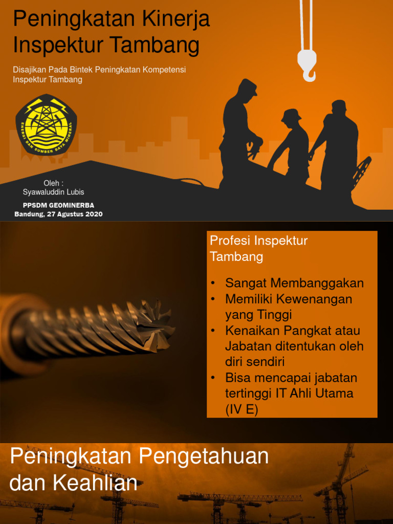 Peningkatan Kompetensi Inspektur Tambang | PDF | Bisnis | Teknologi ...
