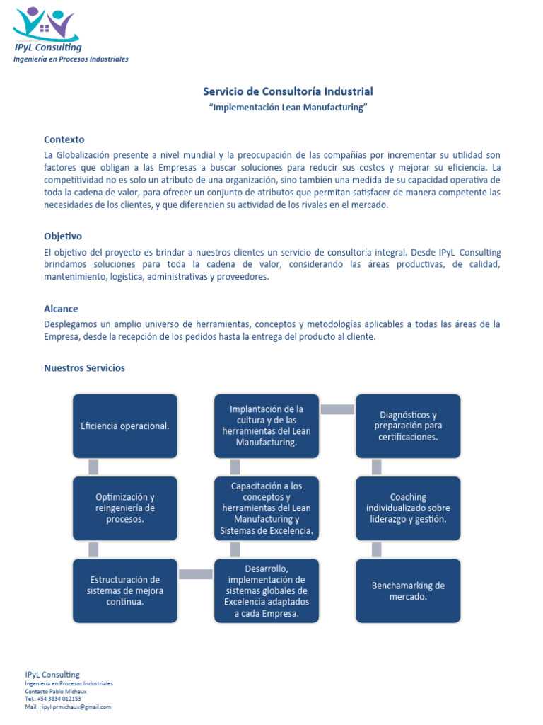 Proyecto IPyL Consulting | PDF | Lean Manufacturing | Cadena de valor