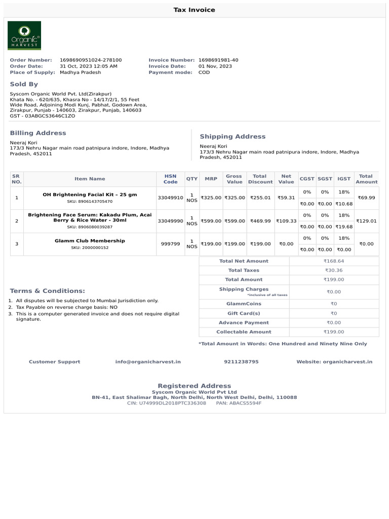 Sold By: Tax Invoice | PDF | Taxation | Economies