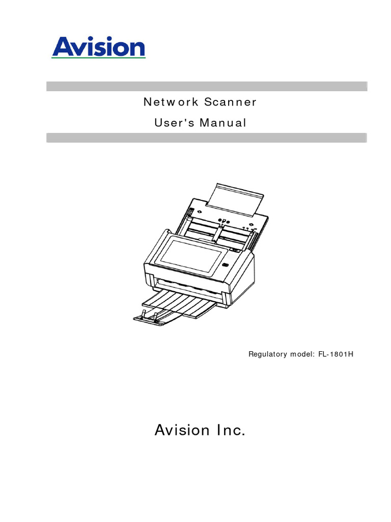 Avision Inc.: Network Scanner User's Manual | PDF | Ip Address | Image ...