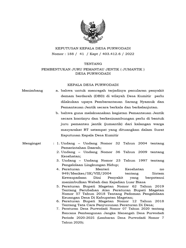 SK Kader Jumantik 2020 Fix | PDF