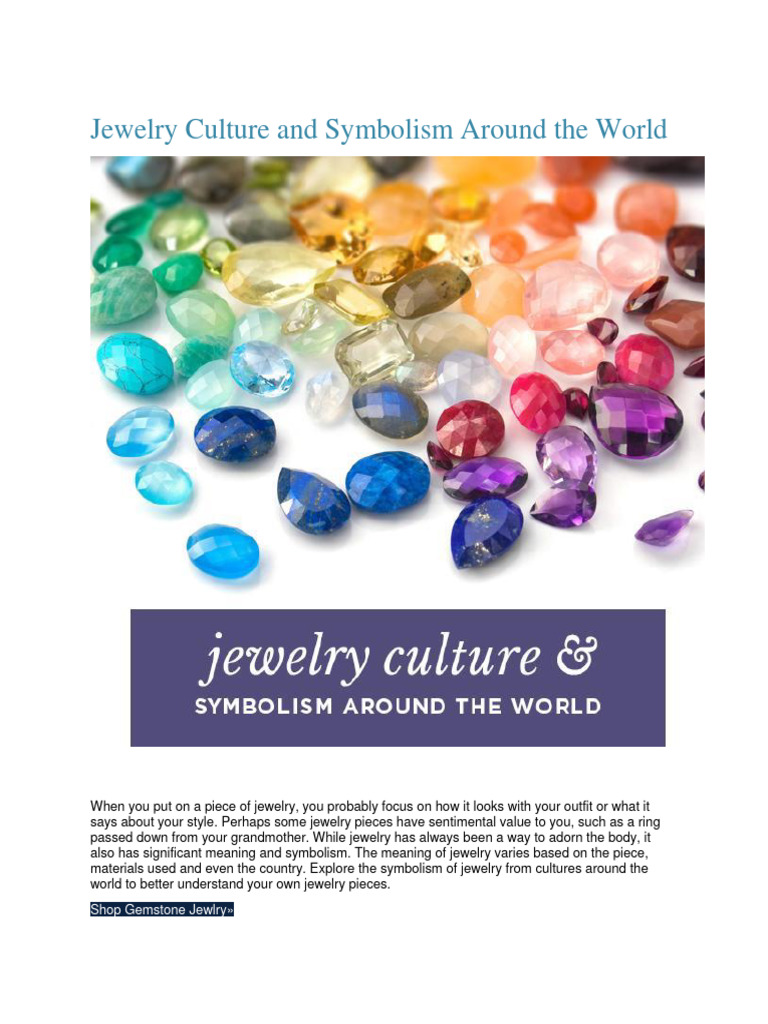 Jewelry Culture and Symbolism Around the World | PDF | Jewellery | Necklace