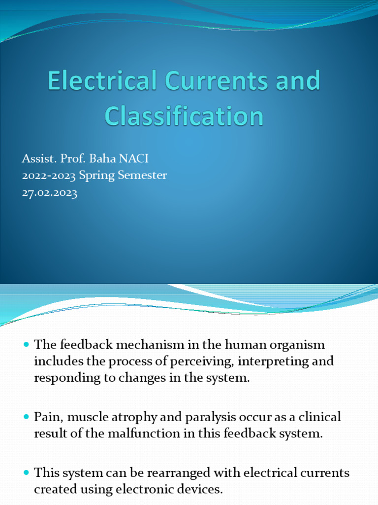 Electrical Currents | PDF | Electric Current | Alternating Current