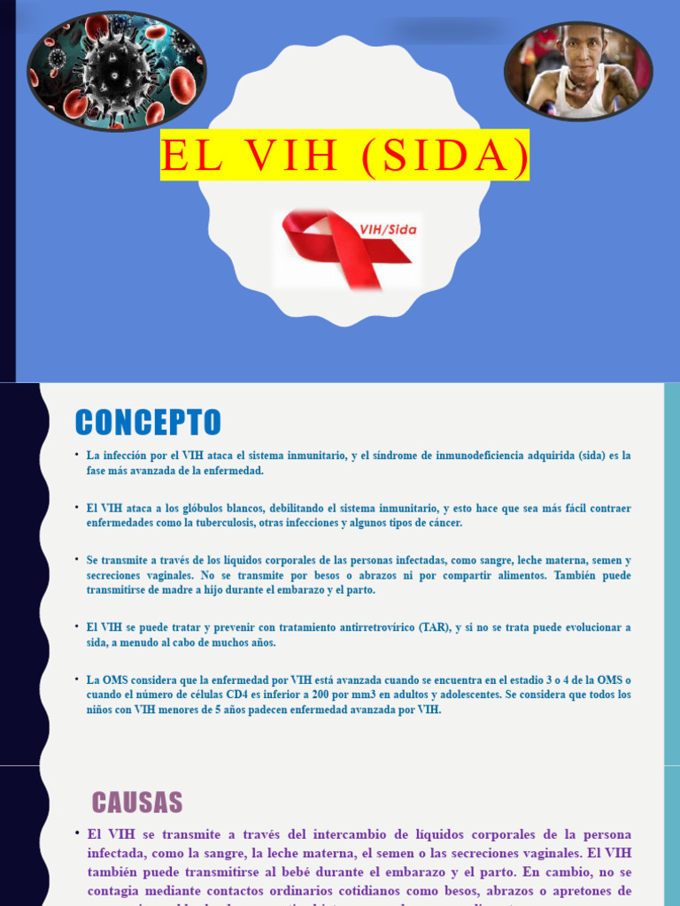 Diapositivas Vih-Sida Sofia Revilla | PDF | VIH | VIH / SIDA