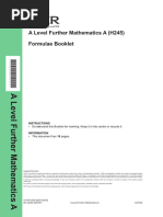 A Level Maths H240 Formulae Booklet | PDF | Mathematical Analysis ...
