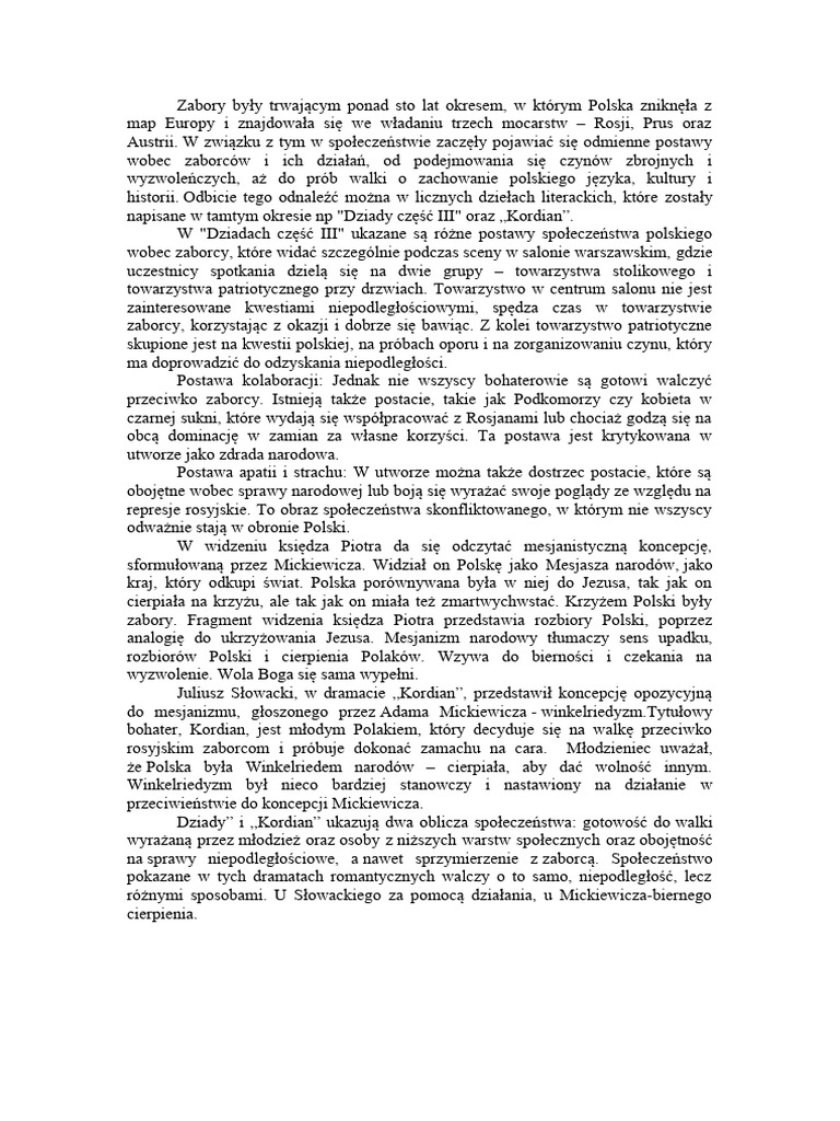 Postawy Wobec Zaborcow | PDF