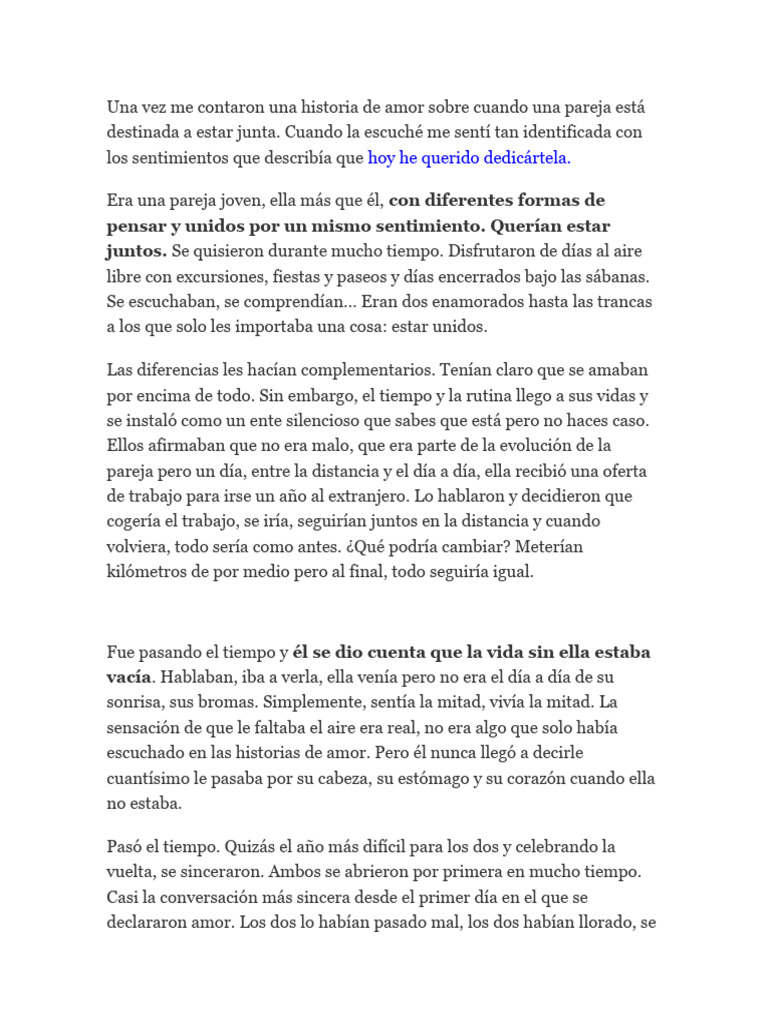 Historia D Amor | PDF | Amor