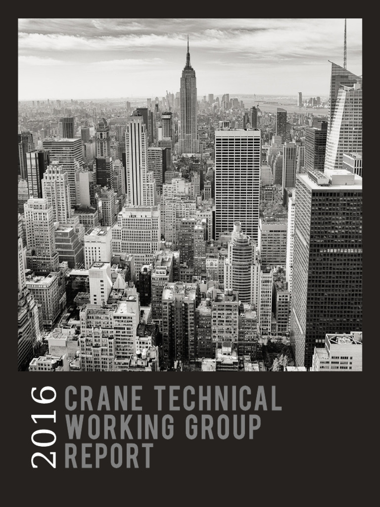 Crane Tech Working Group Report | PDF | Crane (Machine) | Tools