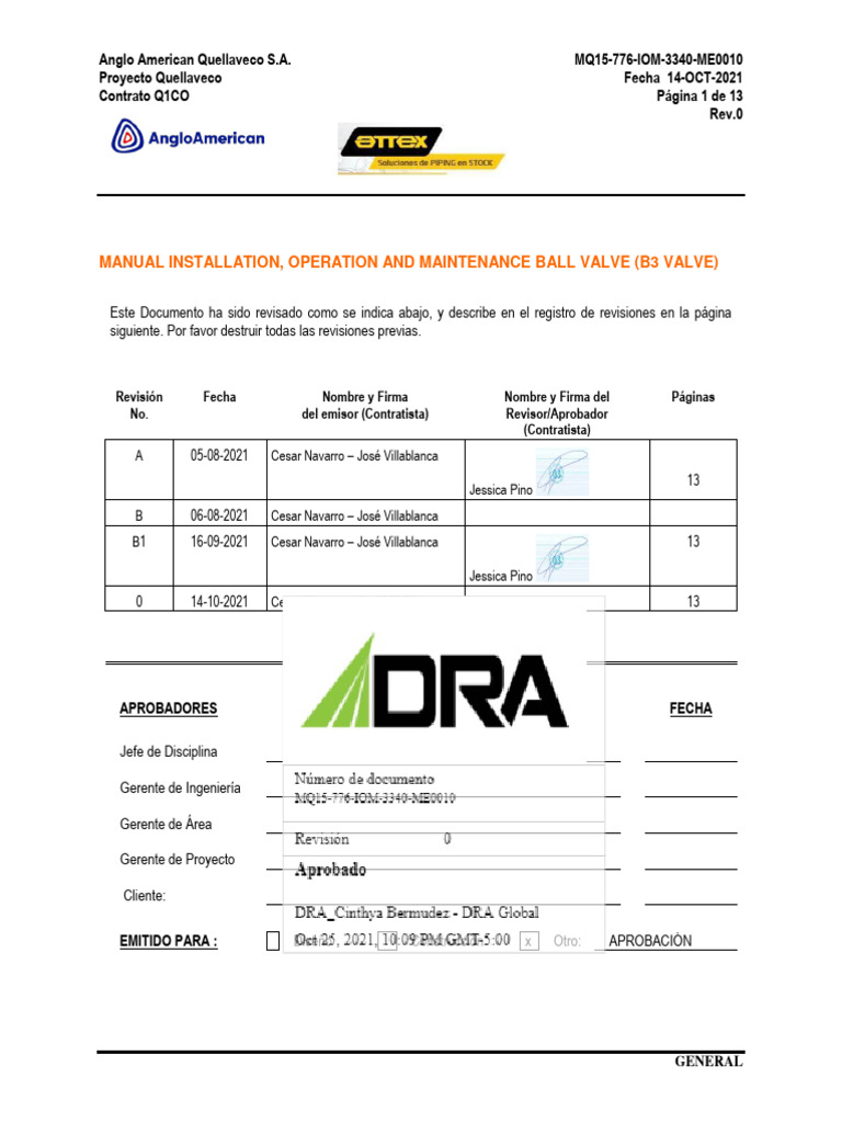 MQ15 776 Iom 3340 Me0010 - 0 | PDF | Tornillo | Materiales
