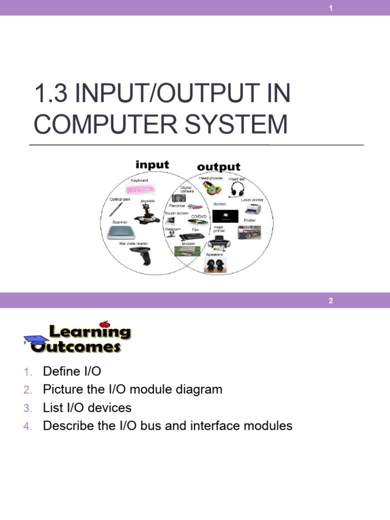 1.3 Input Output | PDF | Input/Output | Programmable Logic Controller