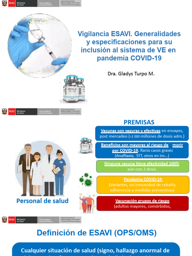 ESAVI | PDF | Vacunas | Enfermedades y trastornos