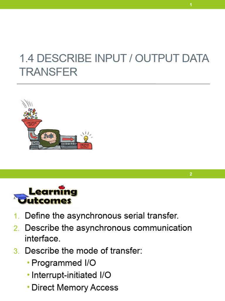 1.4 Describe Input Output Data Transfer - Update | PDF | Input/Output ... 1.4 Describe Input Output Data Transfer - Update | PDF | Input/Output ...