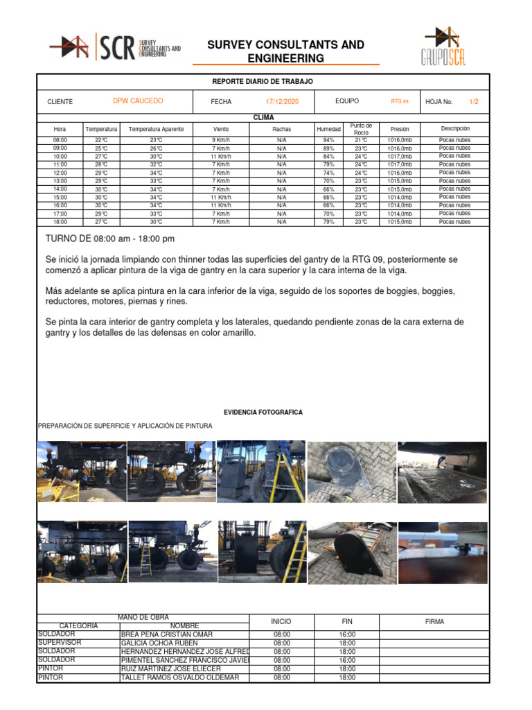 Reporte Diario 17-12-2020 RTG 09 | PDF | Ciencias de la Tierra | Física Aplicada e ...