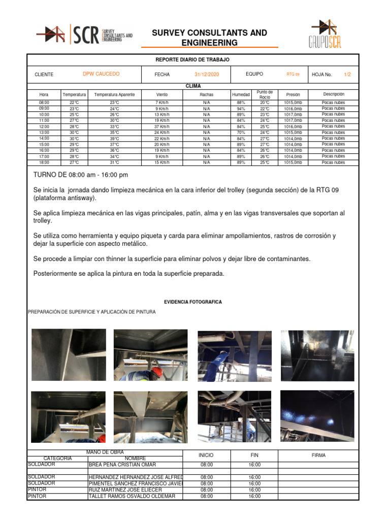 Reporte Diario 31-12-2020 RTG 09 | PDF | Geografía Física