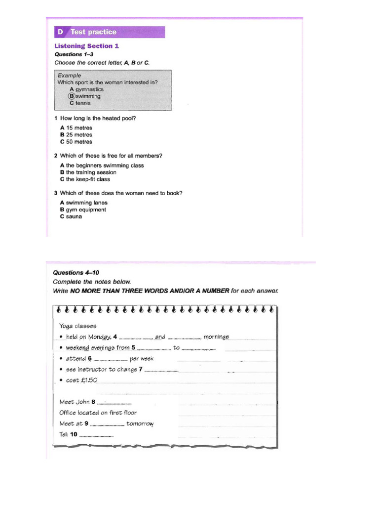 Listening Exercise | PDF