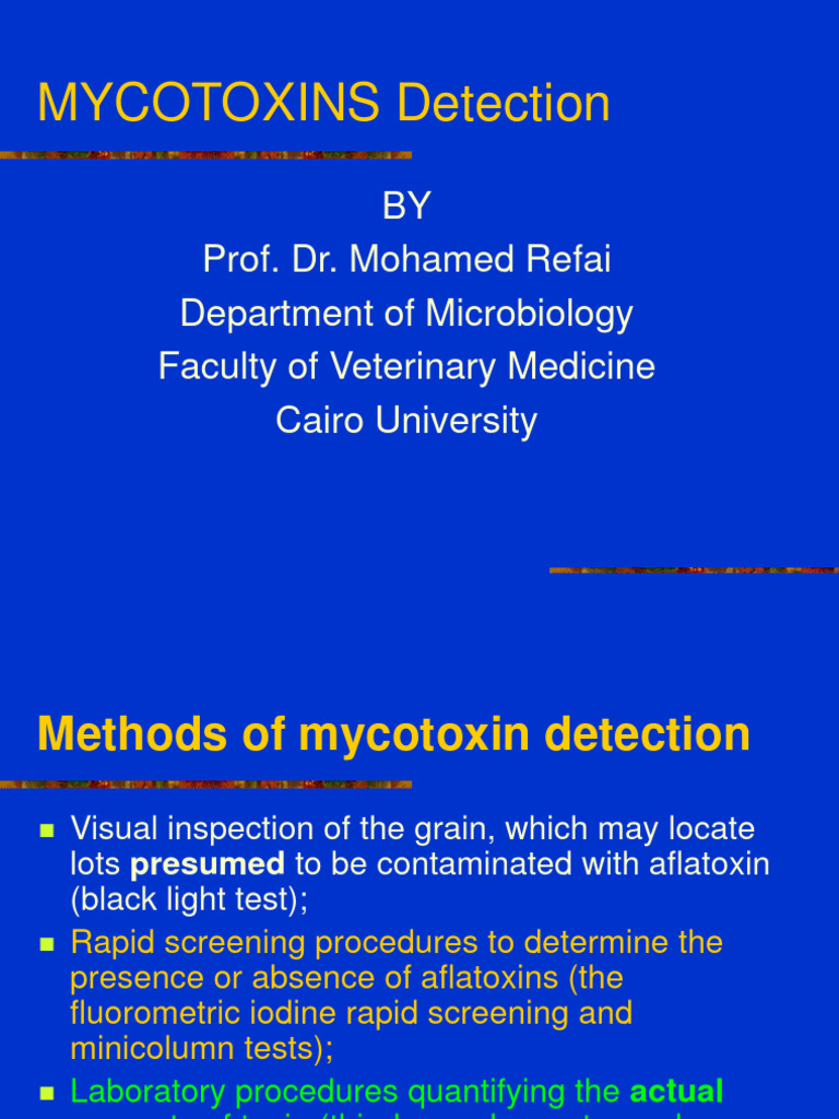 Mycotoxins Detection | PDF | Elisa | Thin Layer Chromatography