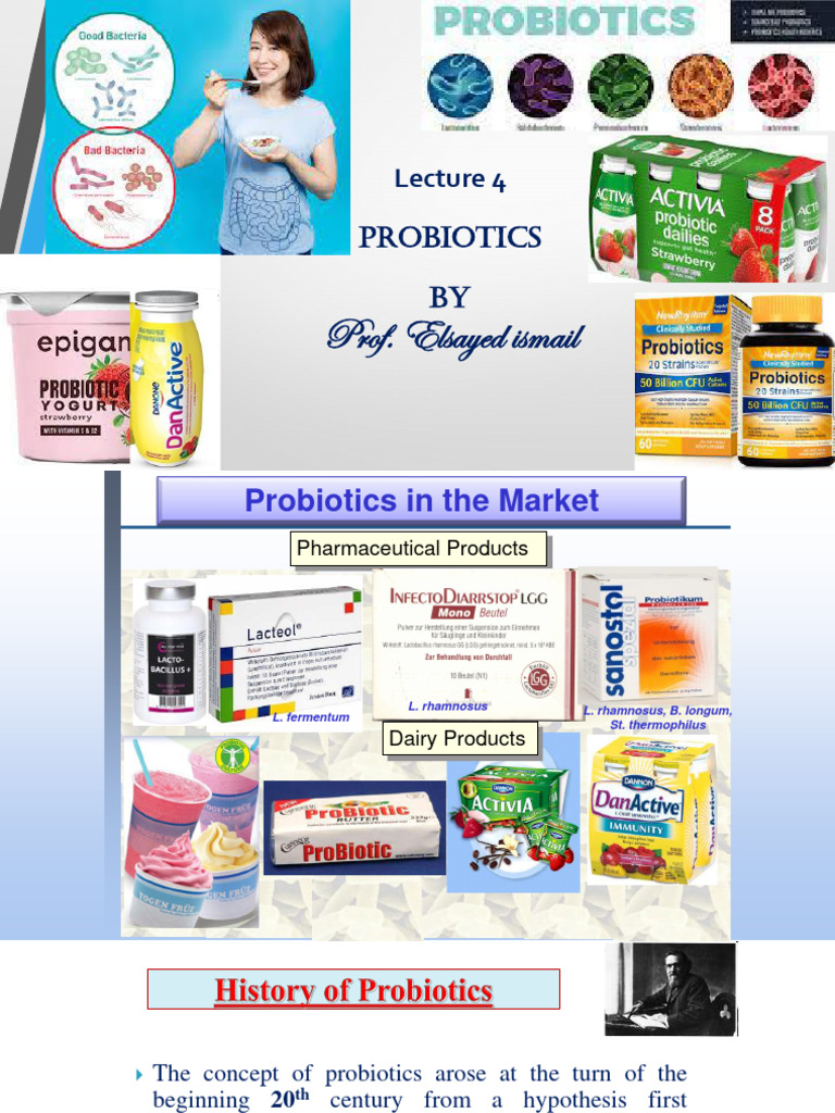 Lecture 4 - Probiotics | PDF | Probiotic | Lactobacillus