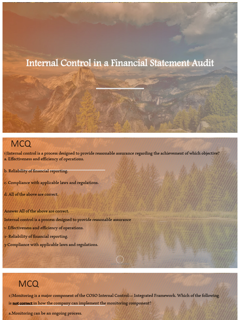 ACC415 Section4 Ch06 | PDF | Internal Control | Financial Audit