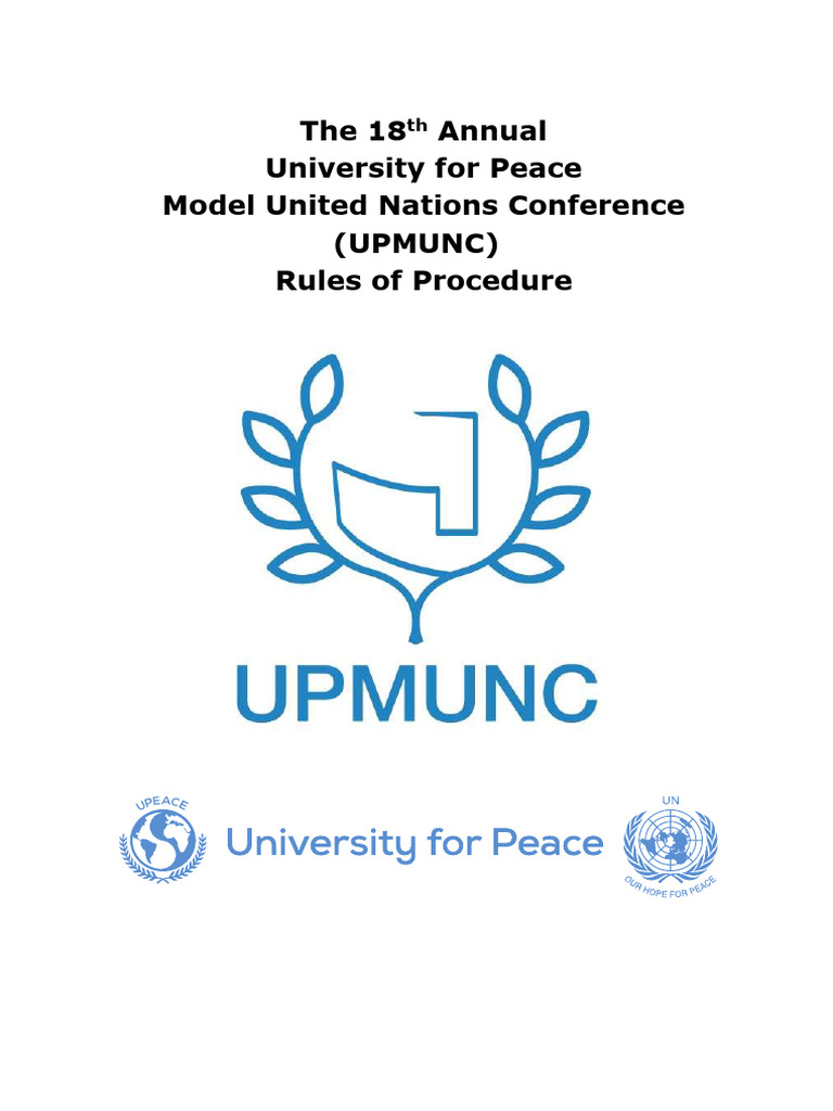 UPMUNC 2020: Delegate Guidelines | PDF | United Nations Security ...