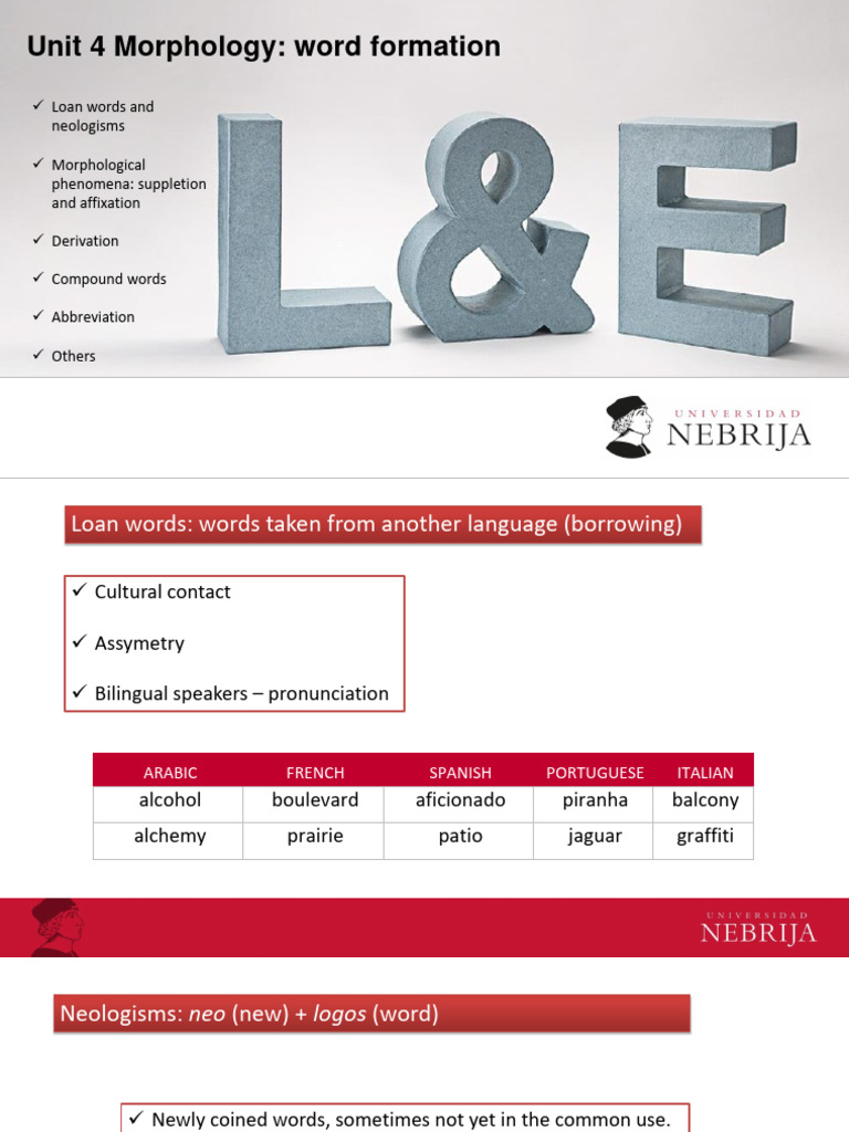 PPT4 Updated | PDF | Morphology (Linguistics) | Word