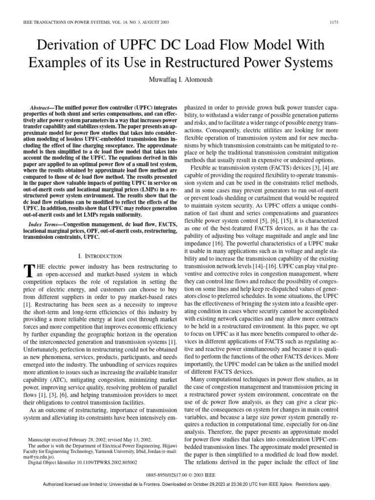 Implementation of Series Facts Devices SSSC and TCSC To Improve Power System Stability | PDF ...