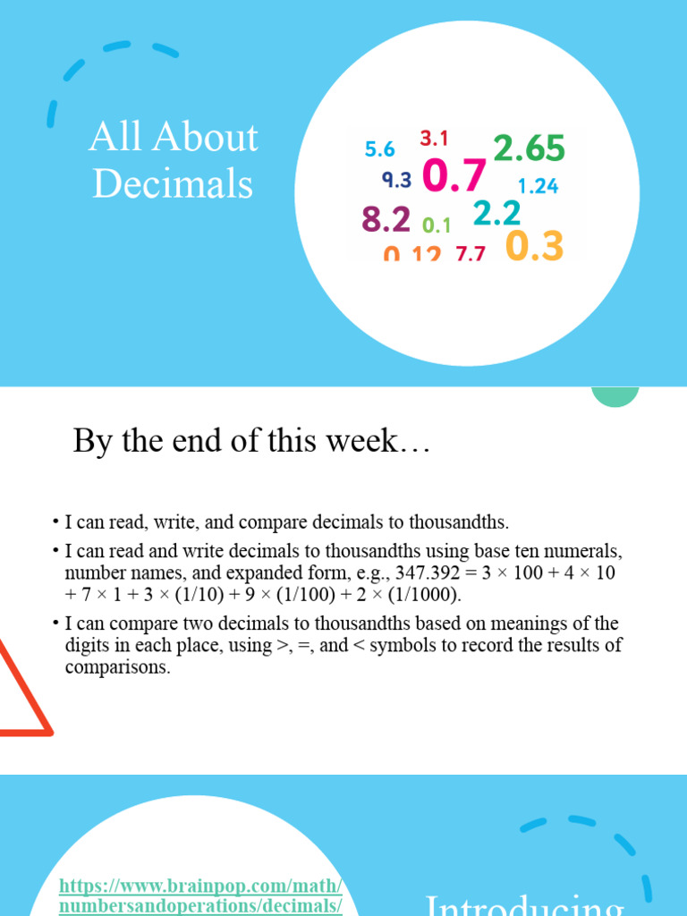 All About Decimals PowerPoint | PDF | Elementary Mathematics ...