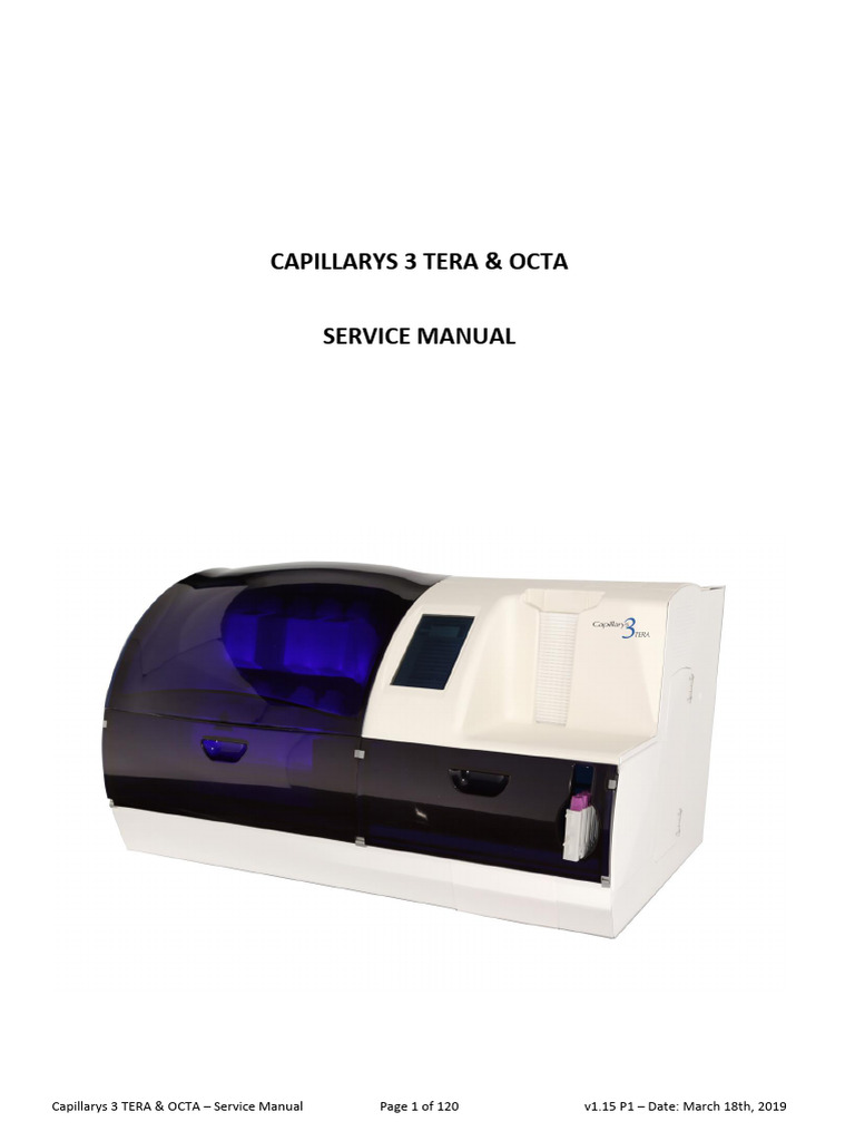 Capillarys 3 TERA - Service Manual (v1.15P1!22!03-2019) | Download Free PDF | Computer ...