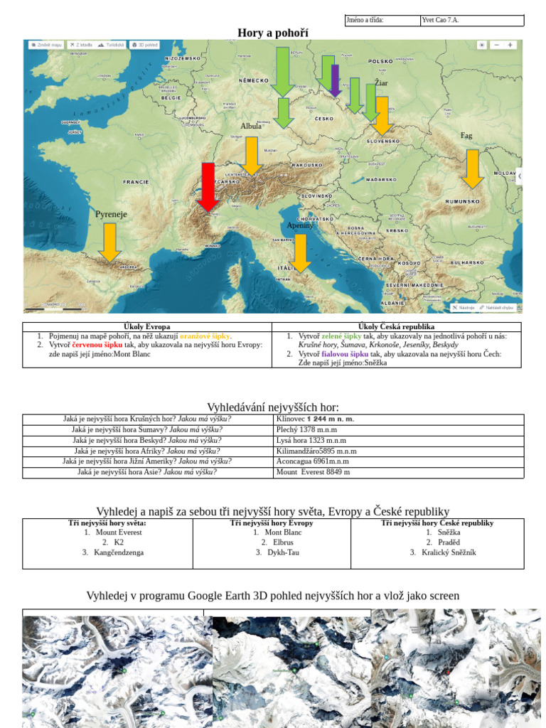 Mapa-Pohori (2) - Cao - Kopie | PDF