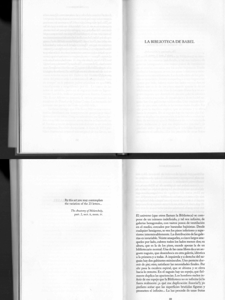 Biblioteca Babel Borges0001 | PDF