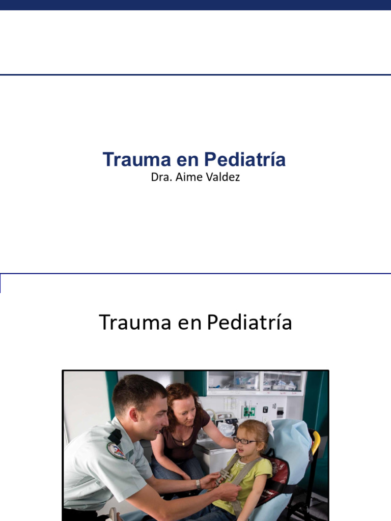 Trauma en pediatría | PDF | Lesión | Choque (circulatorio)