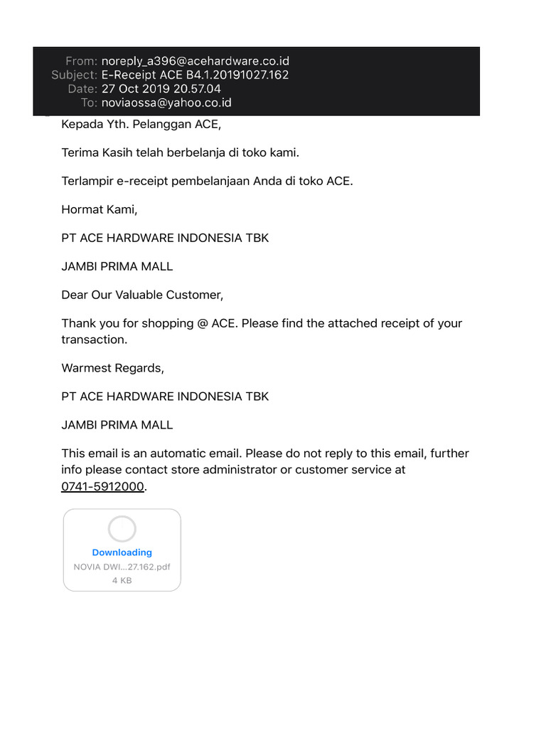 E-Receipt ACE B4.1.20191027.162 | PDF