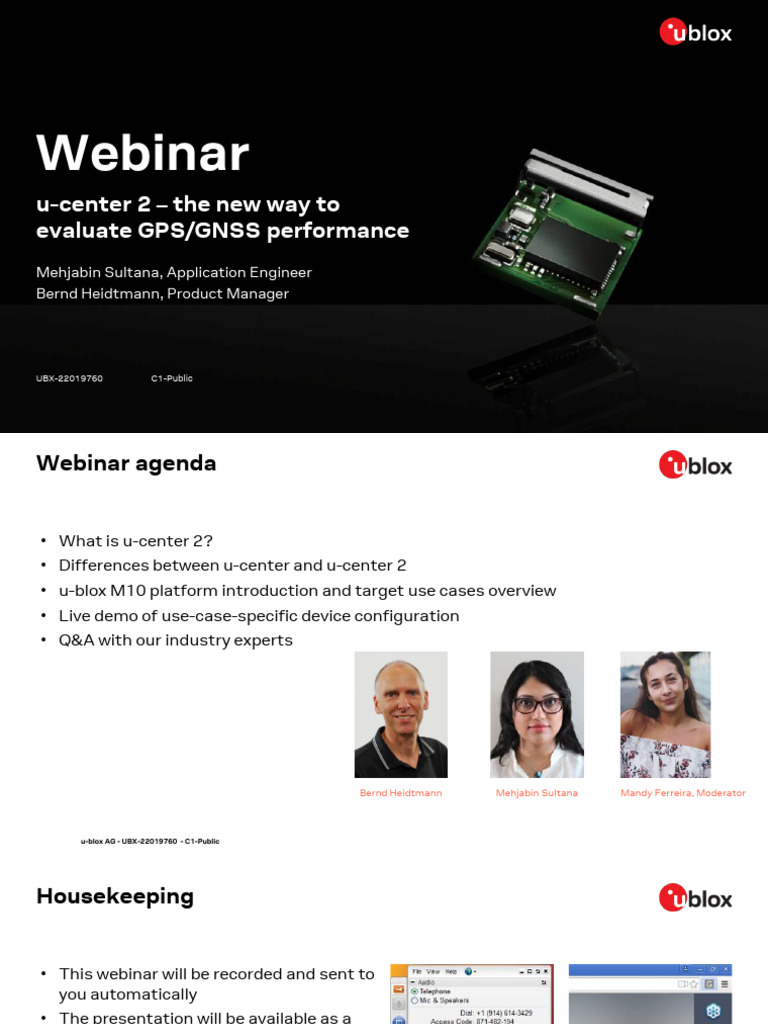 U Center2 Webinar Presentation | PDF | Web Conferencing | Usability