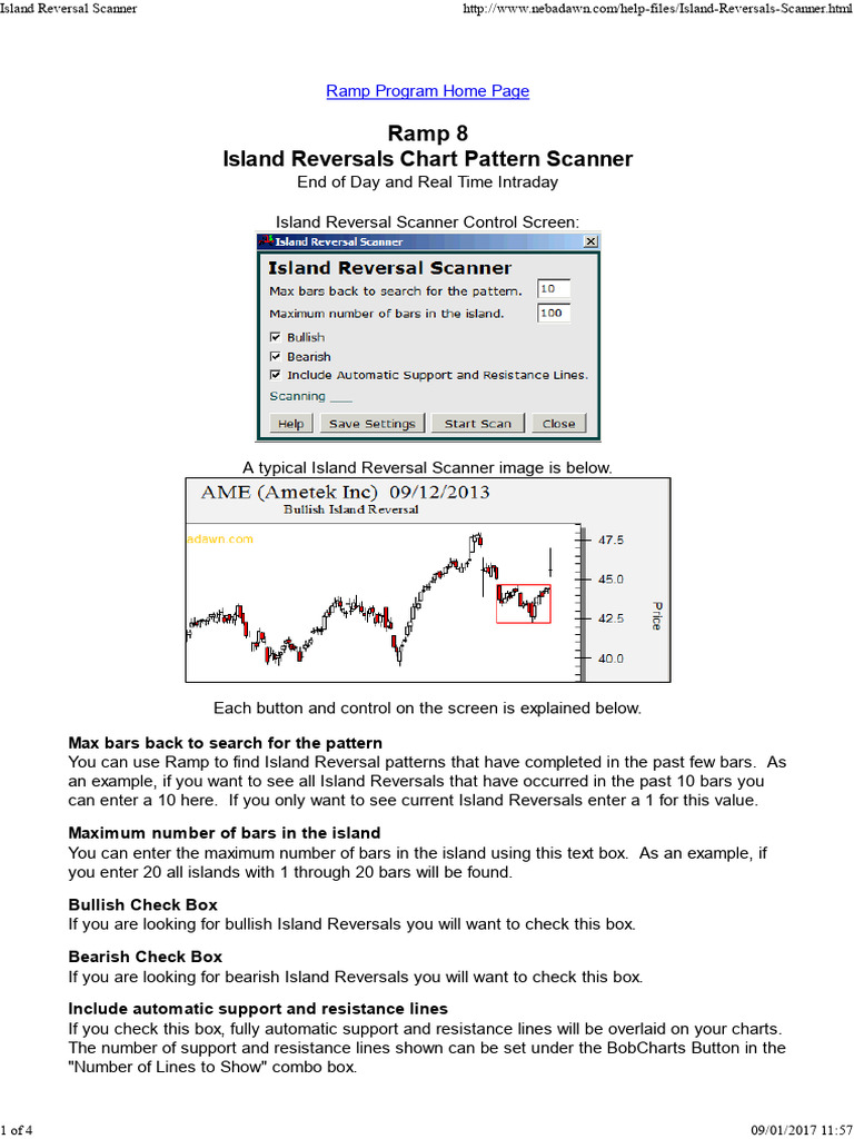 Island Reversal Scanner | PDF | Image Scanner | Software