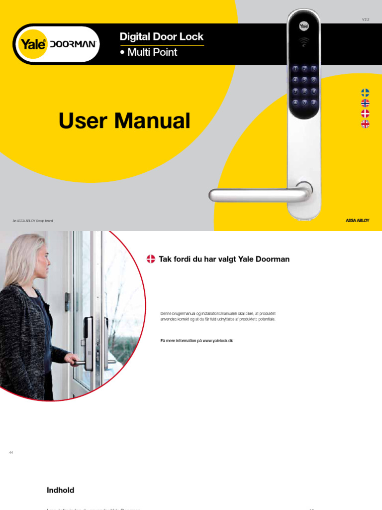 Manual Yale-Doorman Outline-Vinduer | PDF