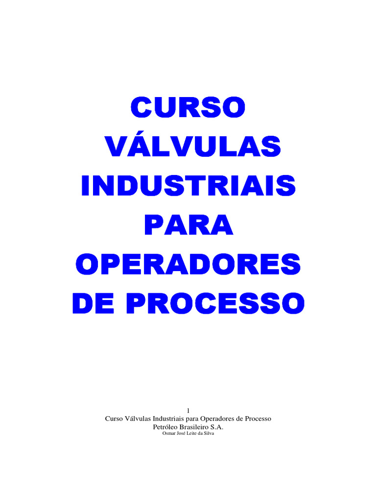 Curso de Válvulas | PDF | Válvula | Pressão