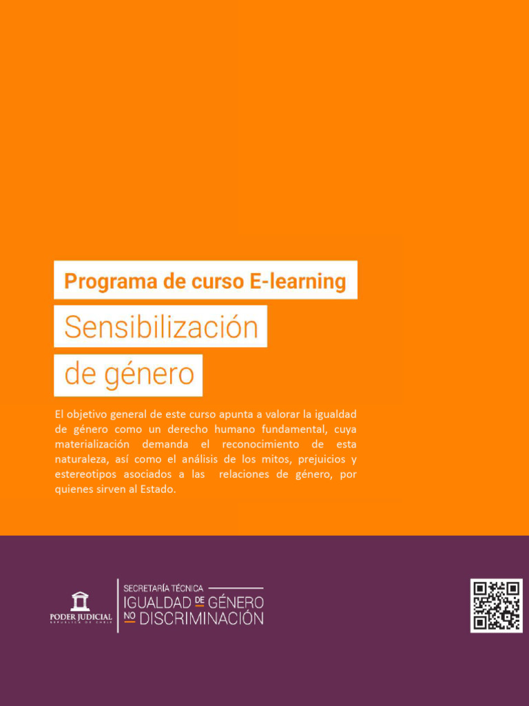 PJUD Programa Sensibilización de Género V3 | PDF | Género | Estudios de género