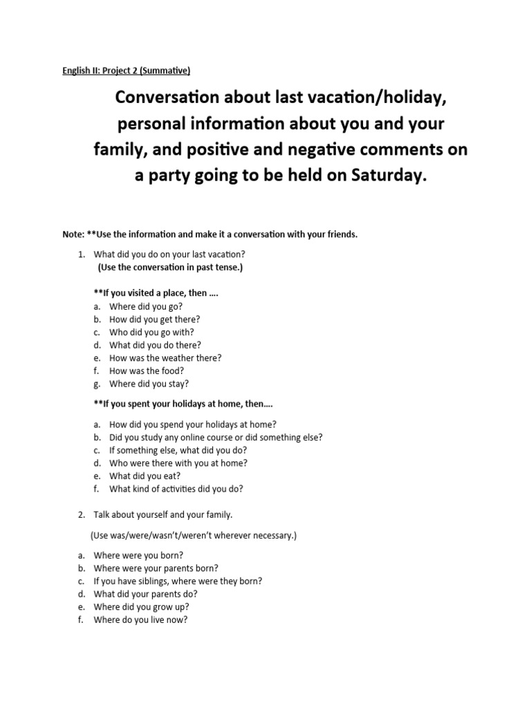 English II Project 2 | PDF