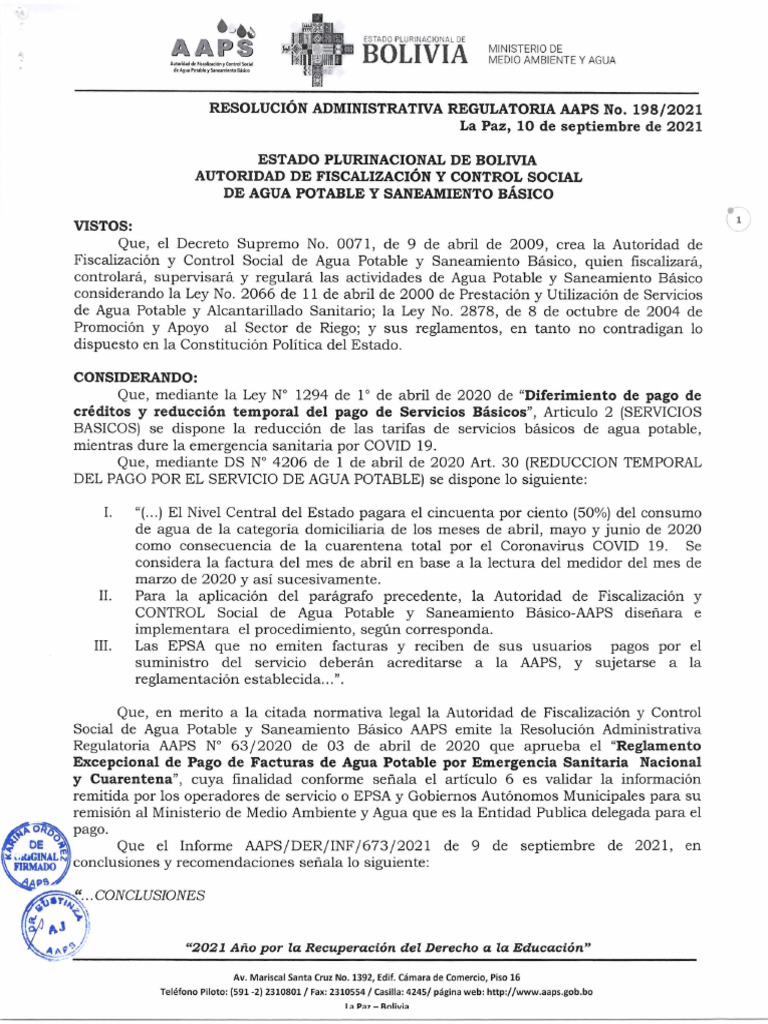 Compilado Epsas PDF | PDF | Bolivia