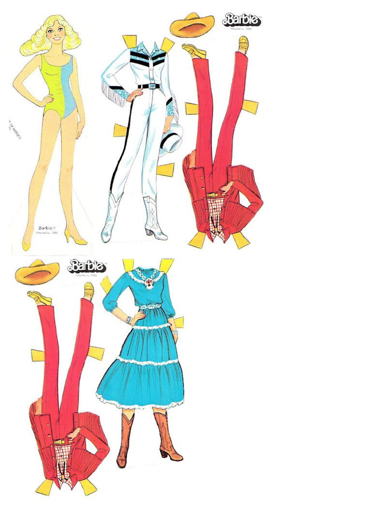 Recortables Barbie 2 | PDF