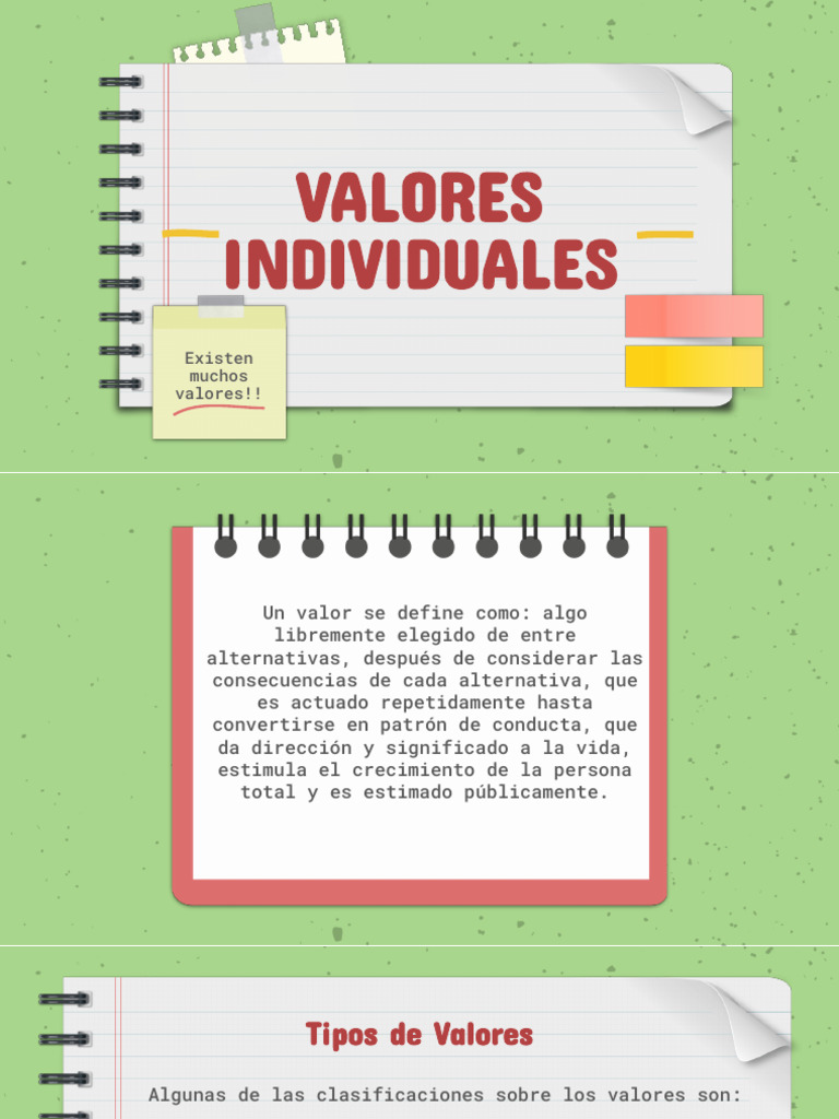 Clasificación y Ejemplos de Valores | PDF | Relaciones personales ...
