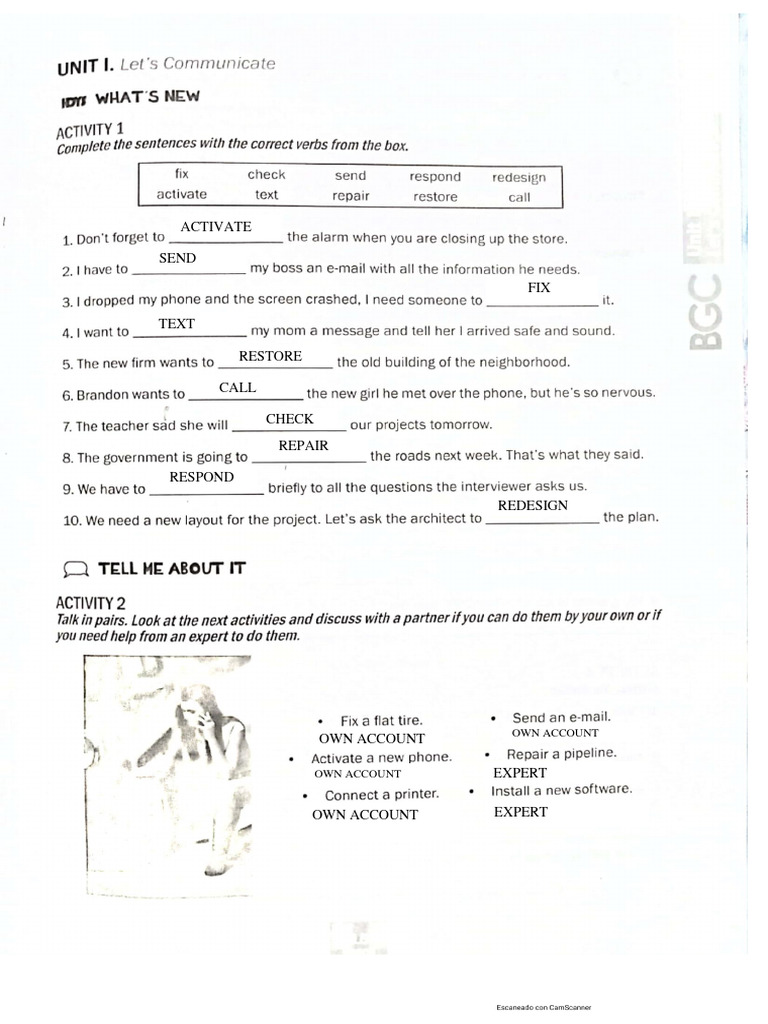 Activity 1. Causative Form - OILF | PDF