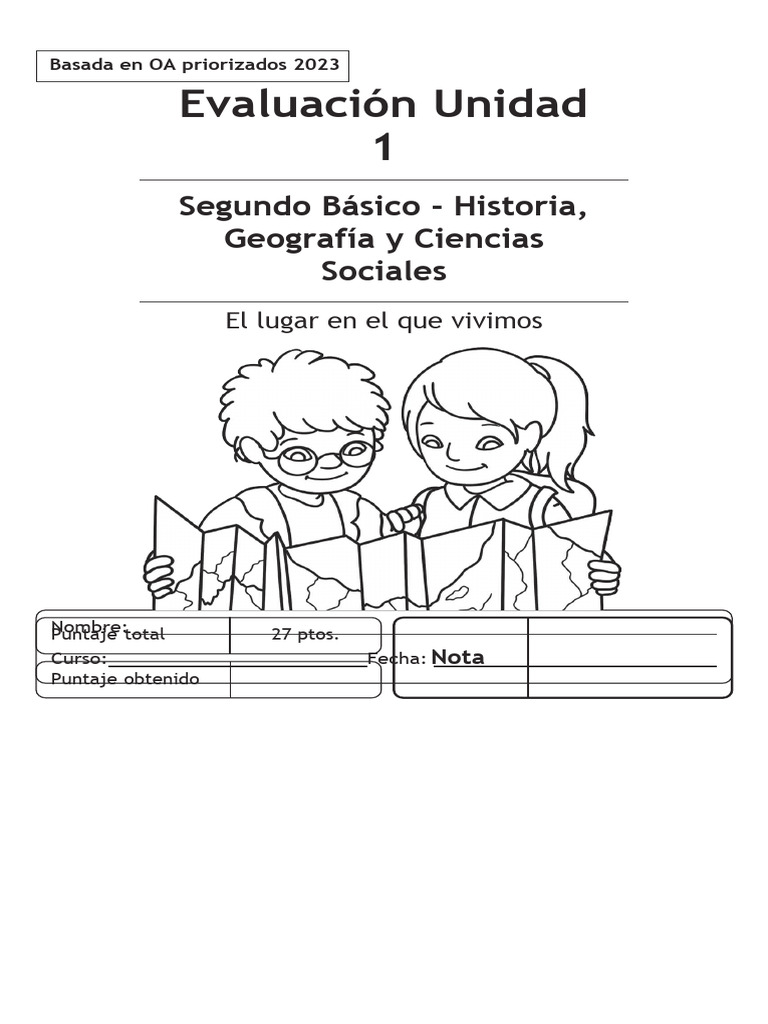 Evaluación Historia Unidad 1 Segundo Básico | PDF | Américas | Chile