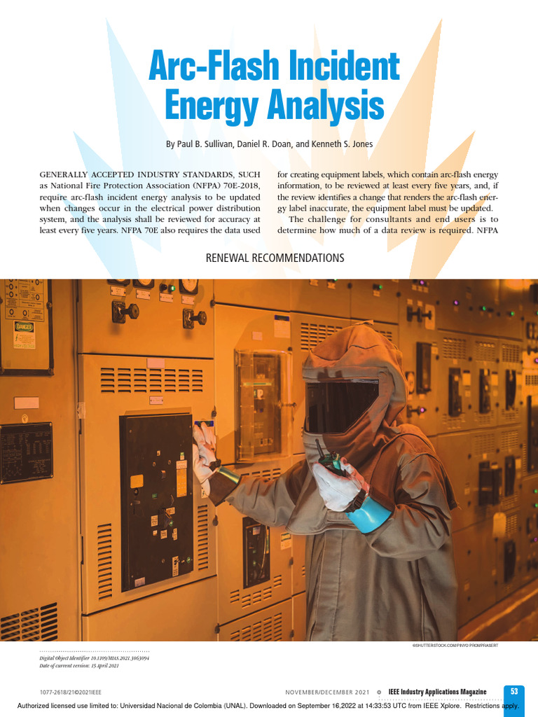Arc-Flash Incident Energy Analysis Renewal Recommendations | PDF | Fuse (Electrical) | Transformer