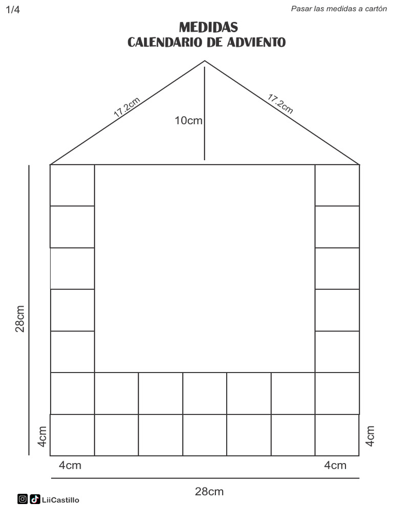 MOLDE - Calendario de Adviento | PDF